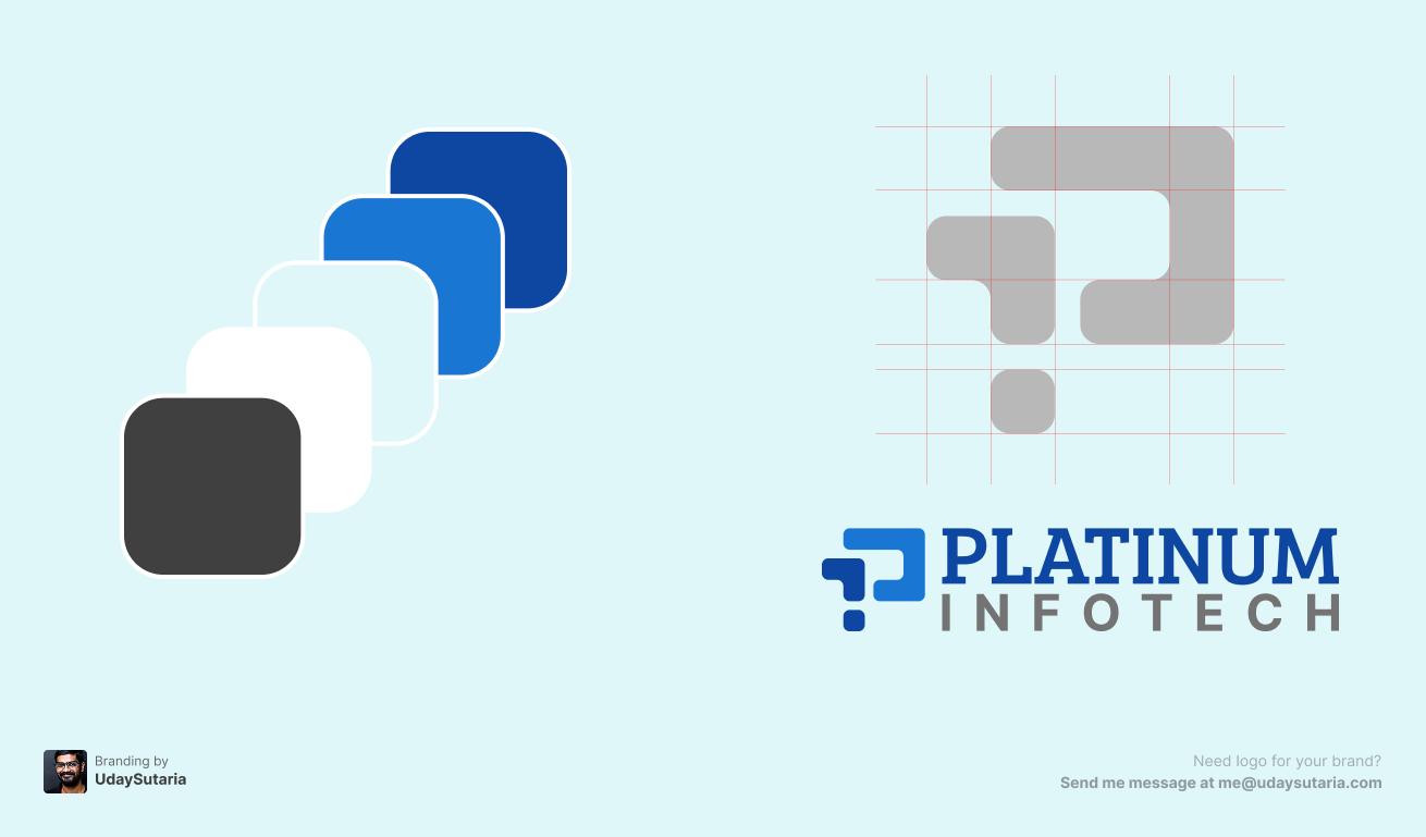 Platinum Infotech Logo Design - Case Studies - Uday Sutaria